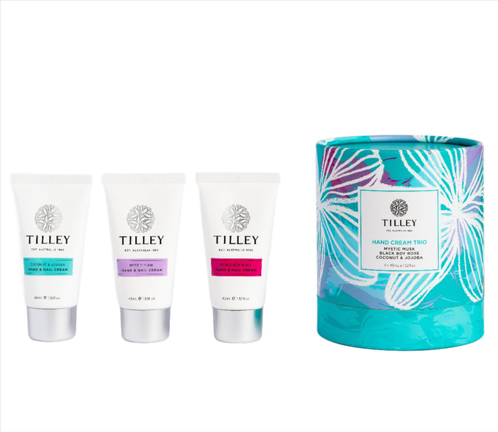 Limited Edition Hand Cream Trio Gift Set 3 x 45mL | Tilley Soaps