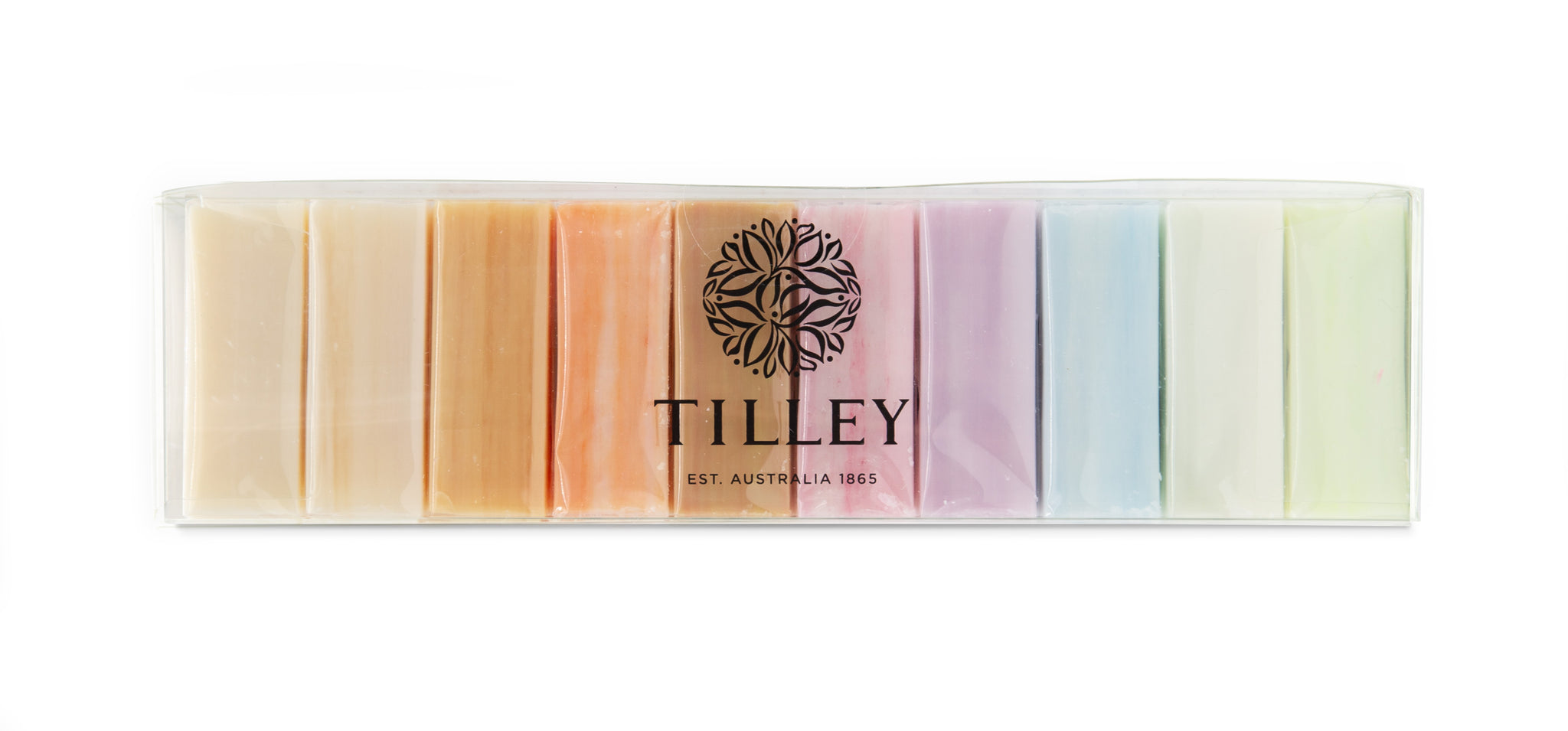 Marble Rainbow Soaps Gift Pack 10 x 50g | Tilley Soaps